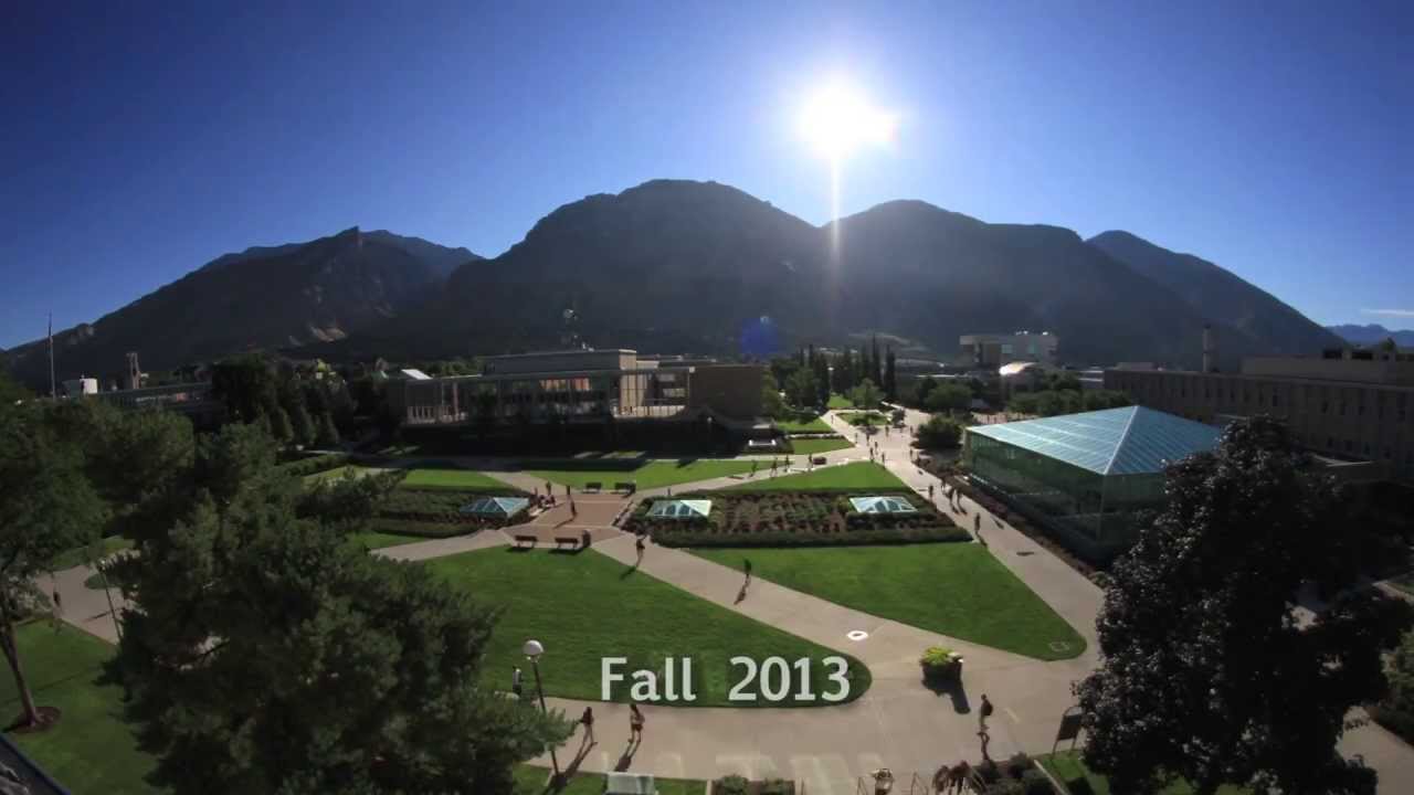 2013 - BYU First Day of Class Time Lapse - YouTube