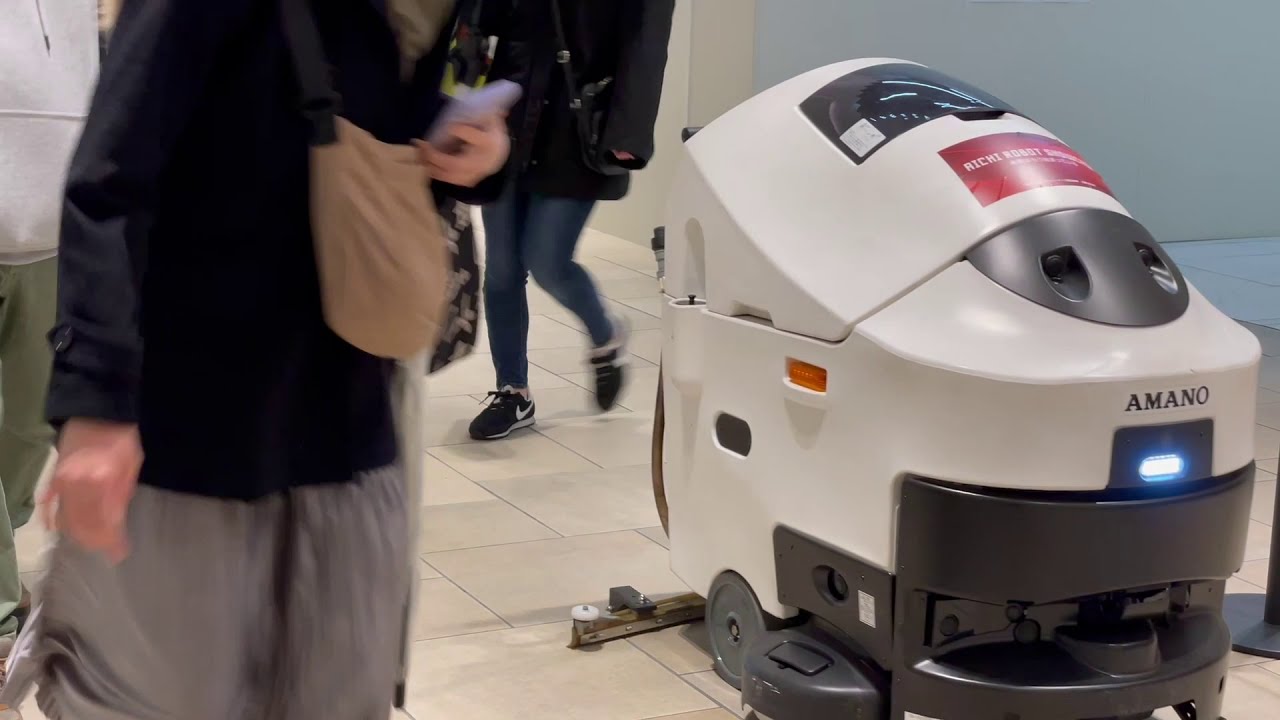 Demonstration experiment of autonomous mobile cleaning robot AMANO ...