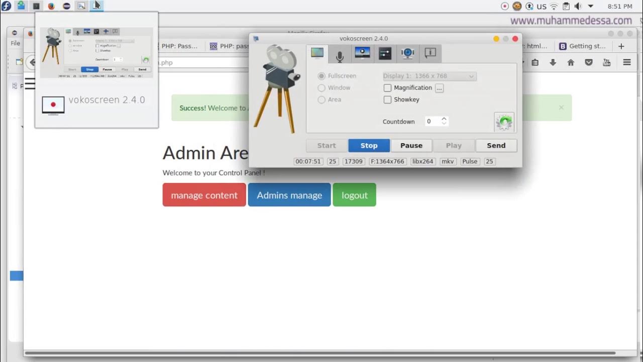 54 Php And Mysql Cms Using Session With Pages And Messages Youtube