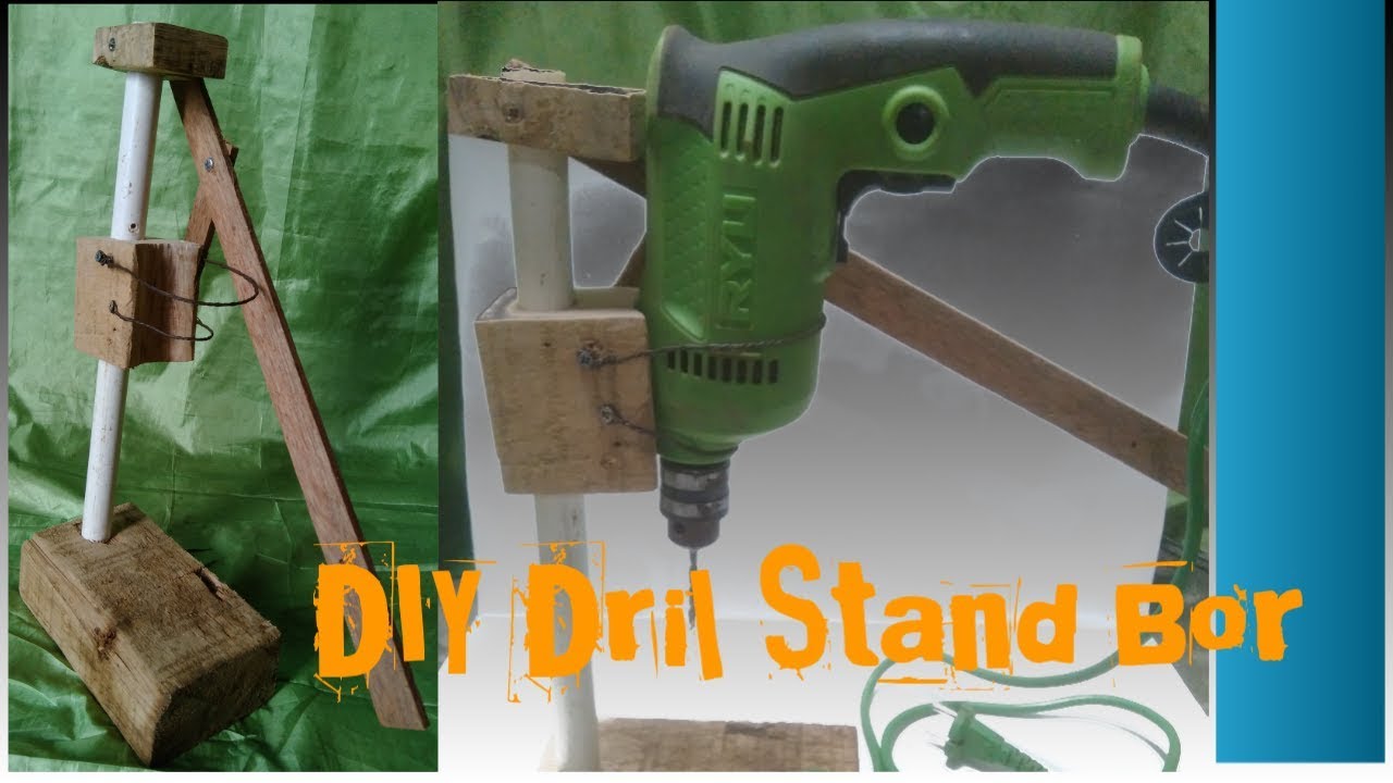 DIY Drill Stand Bor Tangan. - YouTube