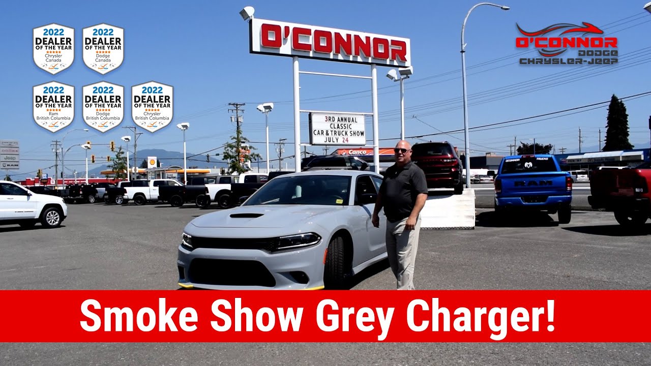 Smoke Show Grey Dodge Charger GT on the Lot! - YouTube