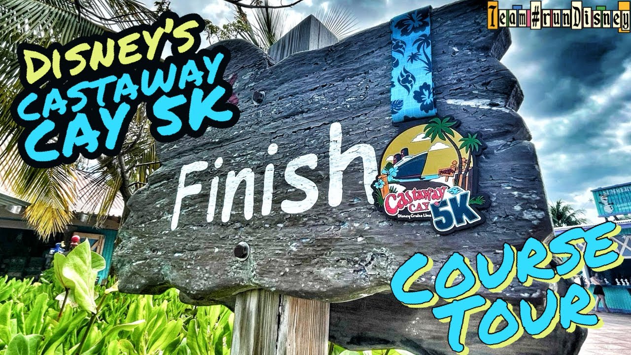 Castaway Cay 5K Time Lapse | Disney Cruise Line Private Island Run 🏝️ ...