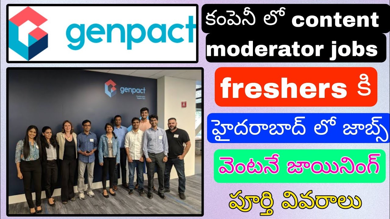 genpact company urgent recruitment for freshers content modarator jobs ...