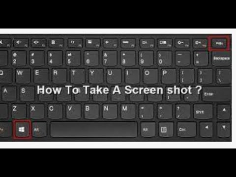 how to take screen shot on laptop - YouTube