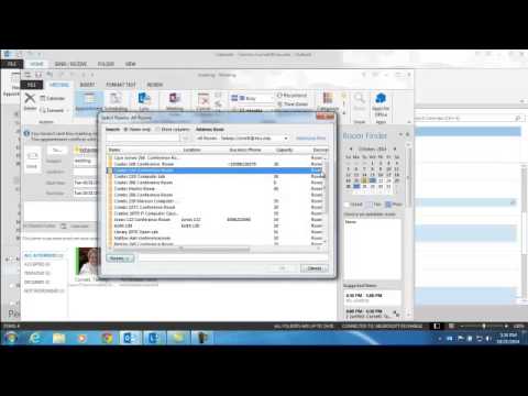 Outlook 2013: Room Finder - YouTube