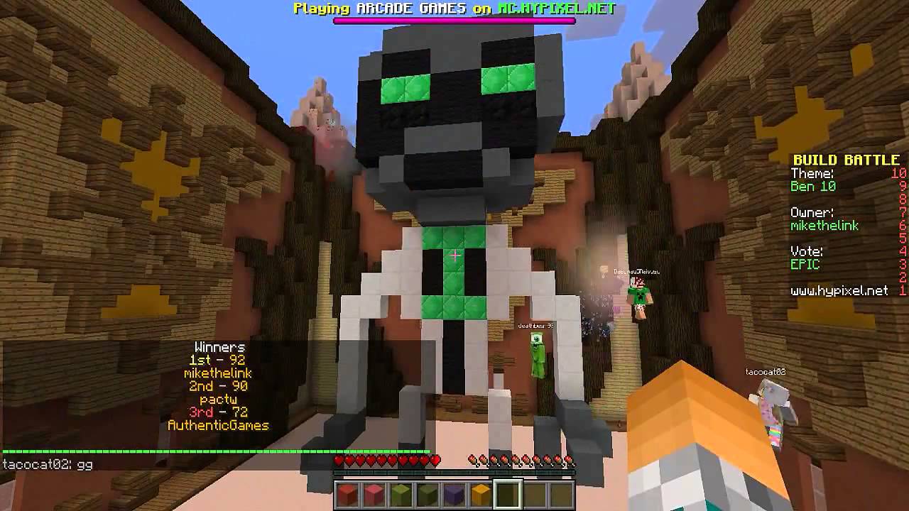 Minecraft Ben 10 Bugado !! Build Battle - YouTube