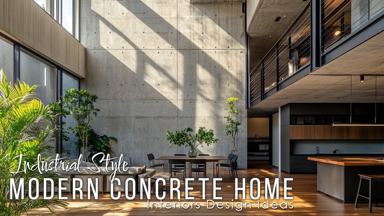 Raw Concrete Interiors Bold Design Ideas for a Modern Industrial Home ...