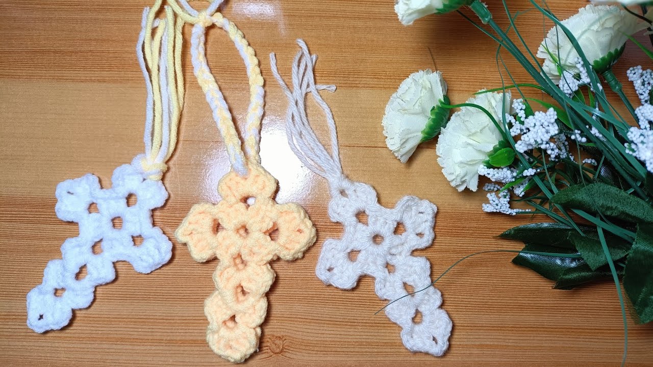 Easy to make crochet Cross tutorial. Amazing crochet cross #crochet # ...