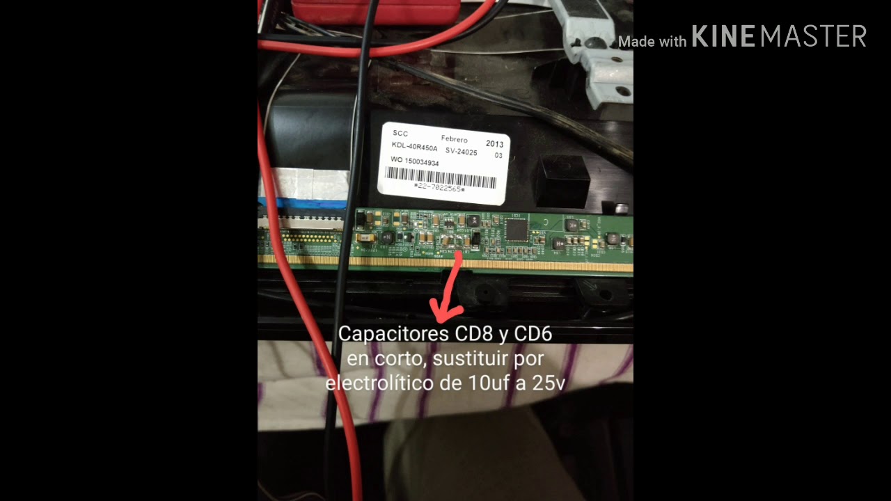 Sony Kdl-40r450a, sin imagen, si hay backligth - YouTube