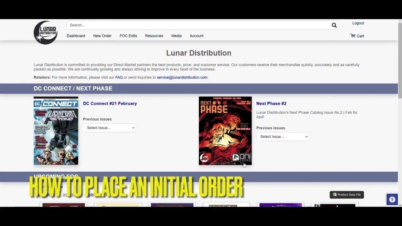 How to Place An Initial Order | Tutorial - YouTube