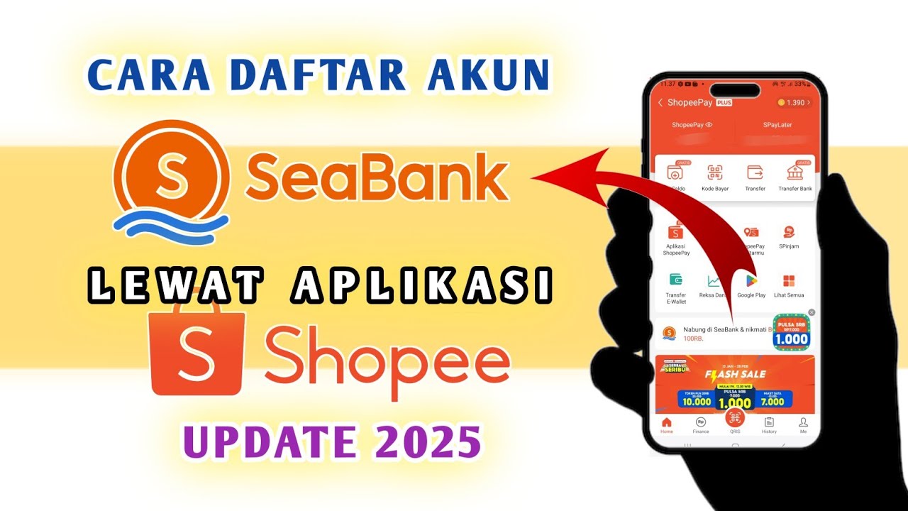 cara membuat akun seabank lewat shopee terbaru 2025 - YouTube
