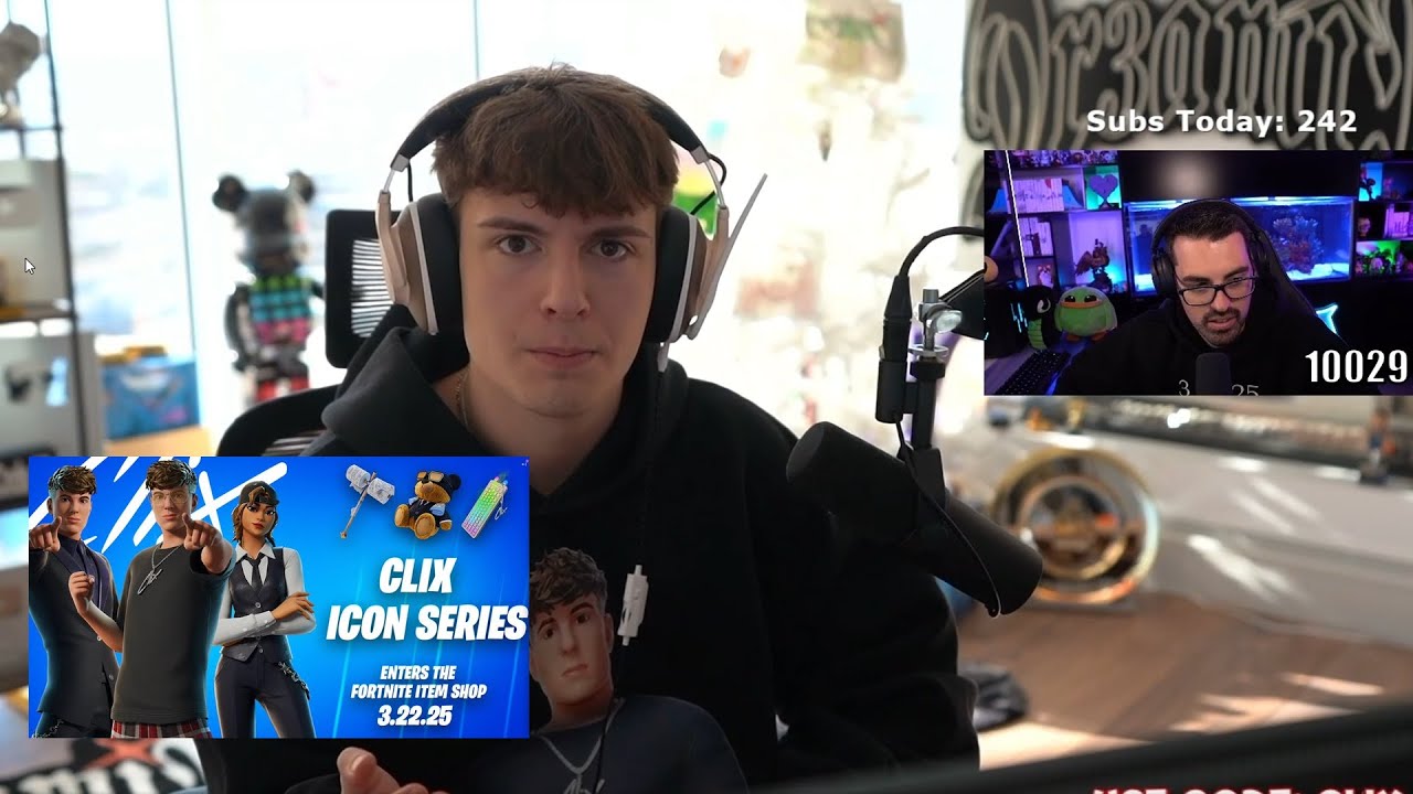 AUSSIEANTIC reacts to CLIX ICON SKIN😱 - YouTube