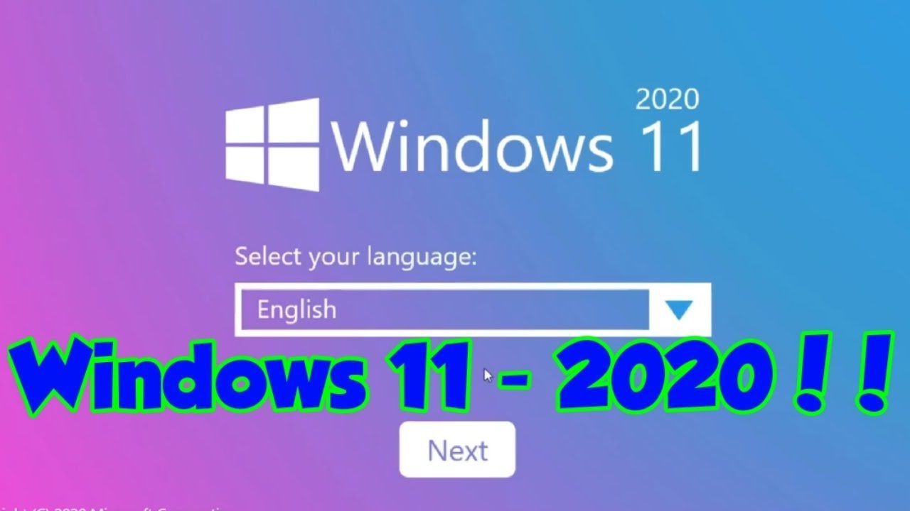 Windows 11 - 2020 | 2K20 Launch of Microsoft Windows 11 - YouTube