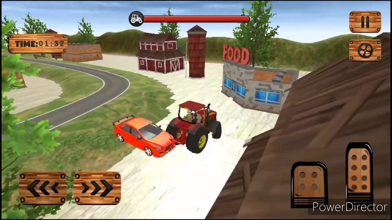 Tractor pull and farming simulation - YouTube