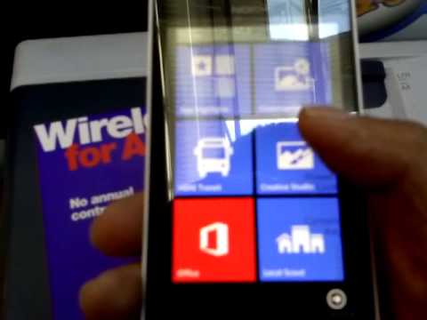 Nokia lumia metro pcs hands on - YouTube
