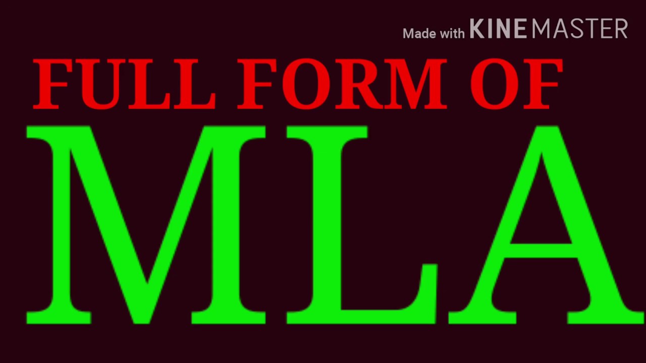 full-form-of-mla-youtube
