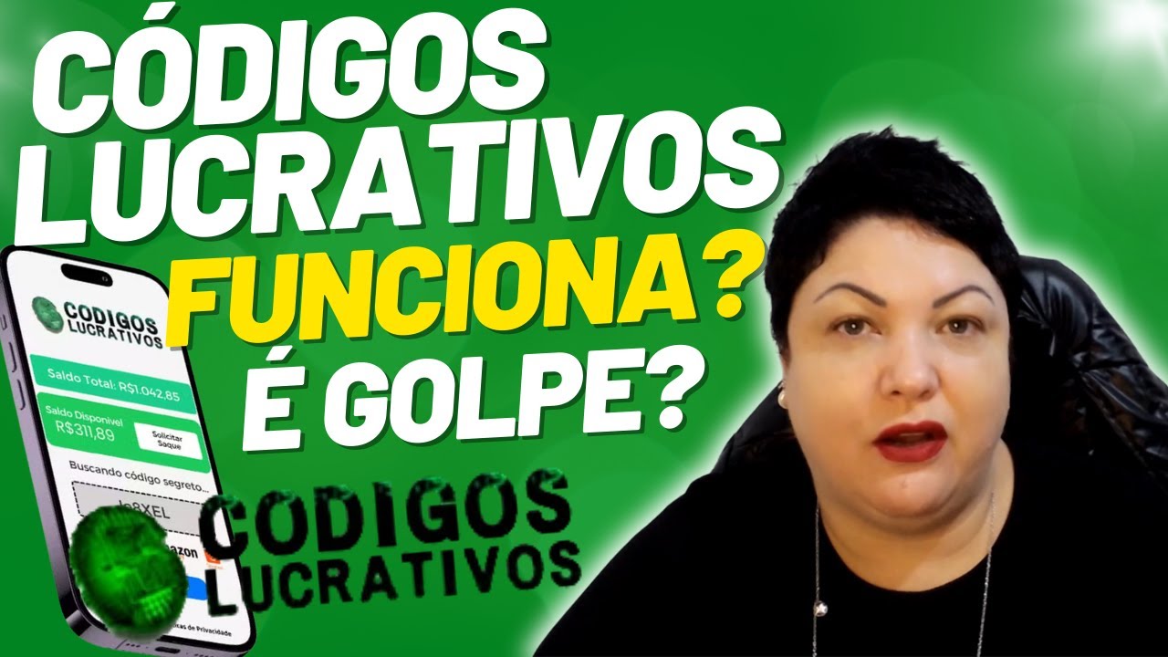 CÓDIGOS LUCRATIVOS FUNCIONA ? (🚨É GOLPE?) CÓDIGOS LUCRATIVOS PAGA MESMO ...