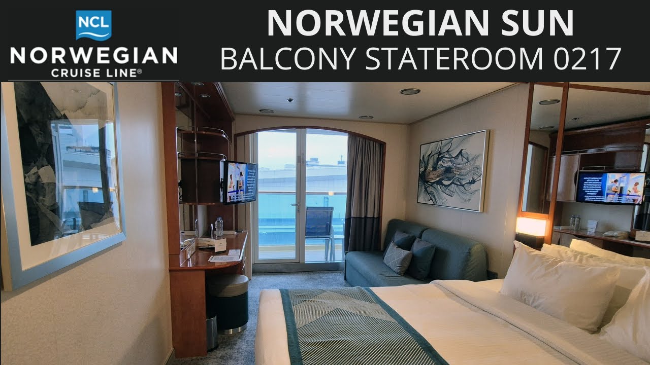 Norwegian Sun - Balcony Stateroom 0217 - YouTube