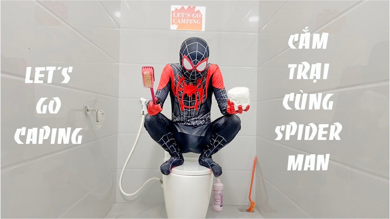 When Spider-man want to go toilet| Funny| Khi Người nhện cần đi vệ sinh ...