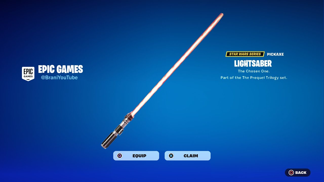 HOW TO GET STAR WARS LIGHTSABER PICKAXE IN FORTNITE! - YouTube