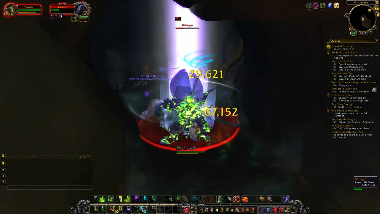 World of Warcraft Bahagar Val'sharah Legion Rare Spawn Location - YouTube