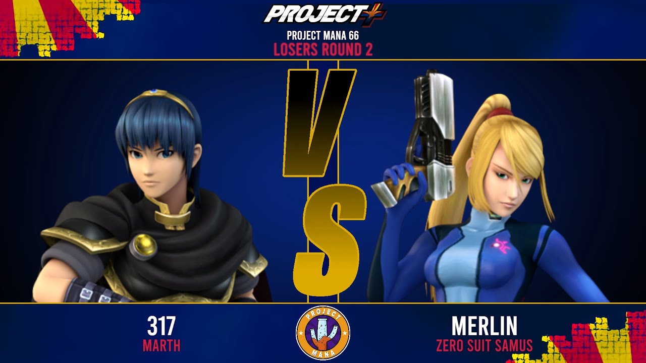 Project Mana 66: 317 (Marth) vs Merlin (Zero Suit Samus) Losers Round 2 - YouTube