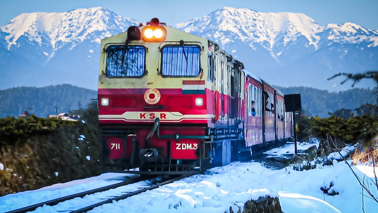 Trains In Snow | Shimla-Kalka Toy Train | Indian Railways - YouTube