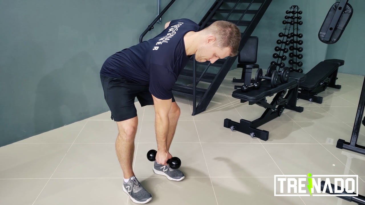 Remada Curvado Unilateral com Halter - YouTube