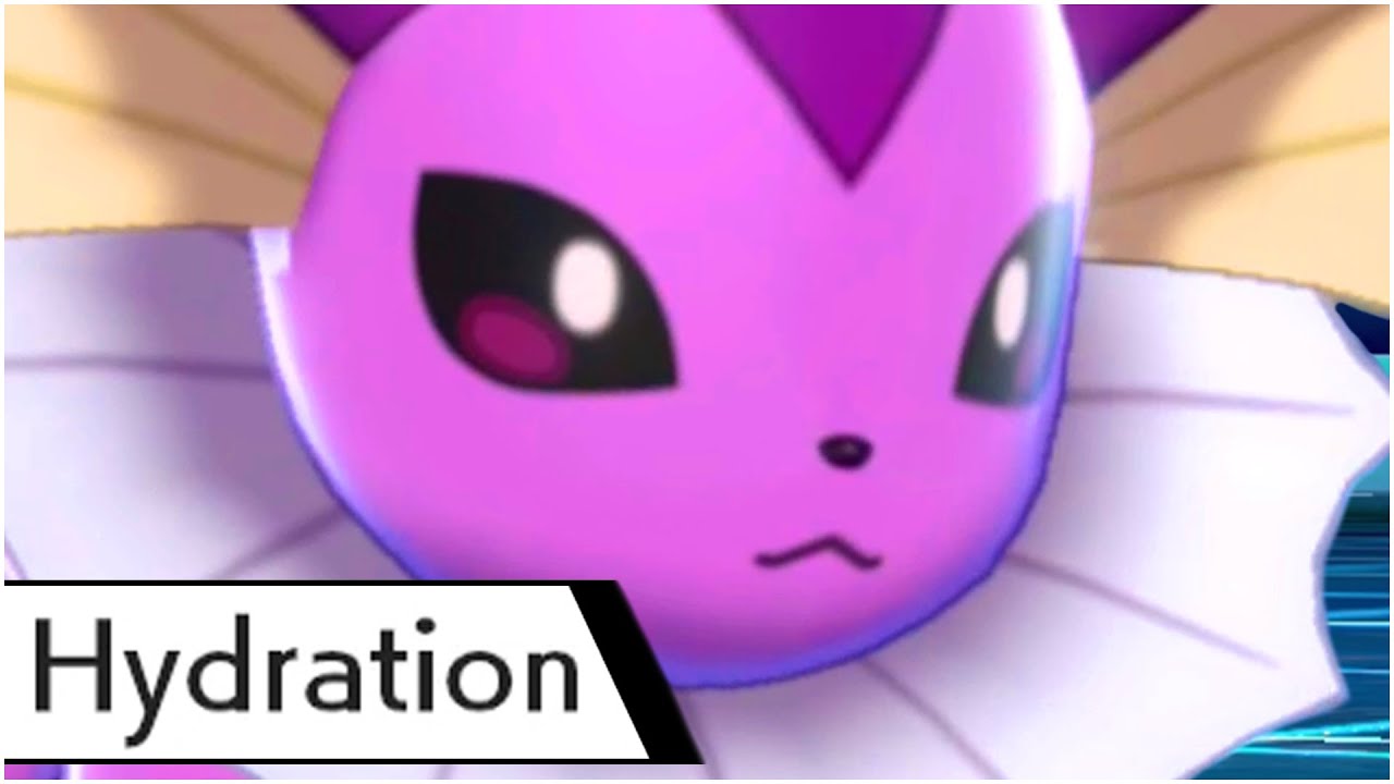 HYDRATION ABILITY POKEMON TEAM! Vaporeon Moveset Hydration Ability ...