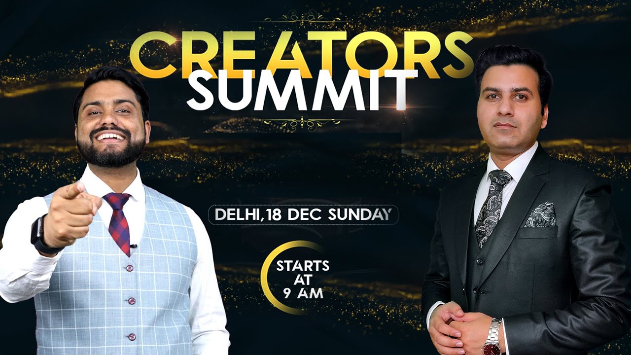 We Make Creators Summit @WeMakeCreators @MahatmajiTechnical - YouTube