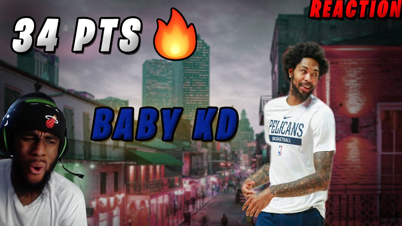Baby KD DESTROYS Warriors! |Reacting To Brandon Ingram Drops 34 Points ...