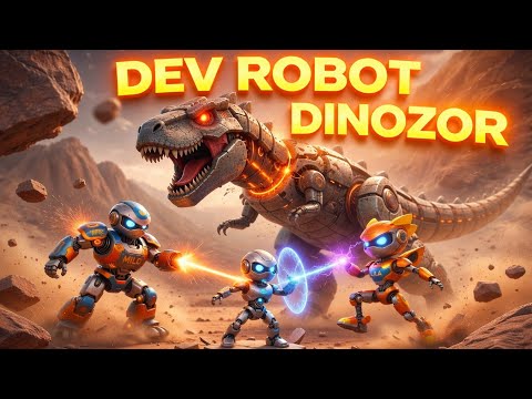 Robot Dinozor Saldırdı! 😱 Milo & Lila'nın Büyük Macerası #çocuk #bebek #dinozaur #robot #bebefinn 