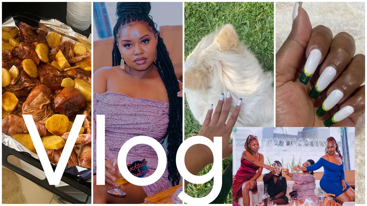 VLOG:A corporate baddie turn into a home baddie,hosting,friends,cooking ...