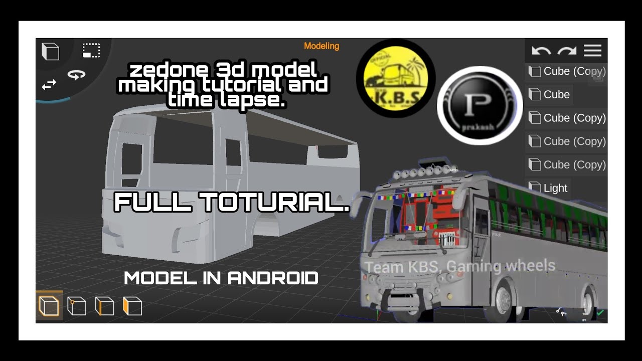 Prisma 3d prakash zedone 3d model making TOTURIAL and time lapse..by a1 ...