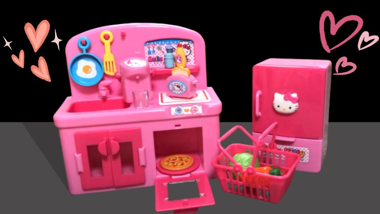 👚New👚9min/ Hello kitty kitchen set satisfying with unboxing ASMR - YouTube