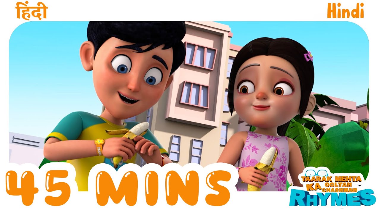 45 Mins of Educational Nursery Rhymes for Kids | TMKOC Hindi Rhymes # ...