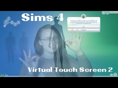 Sims 4 using Virtual Touch Screen 2 - YouTube