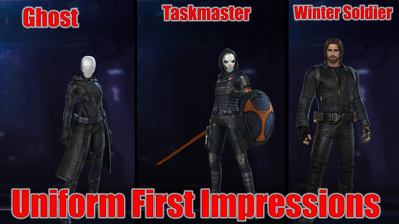 Ghost, Taskmaster & Winter Soldier Uniform First Impressions! (Marvel ...