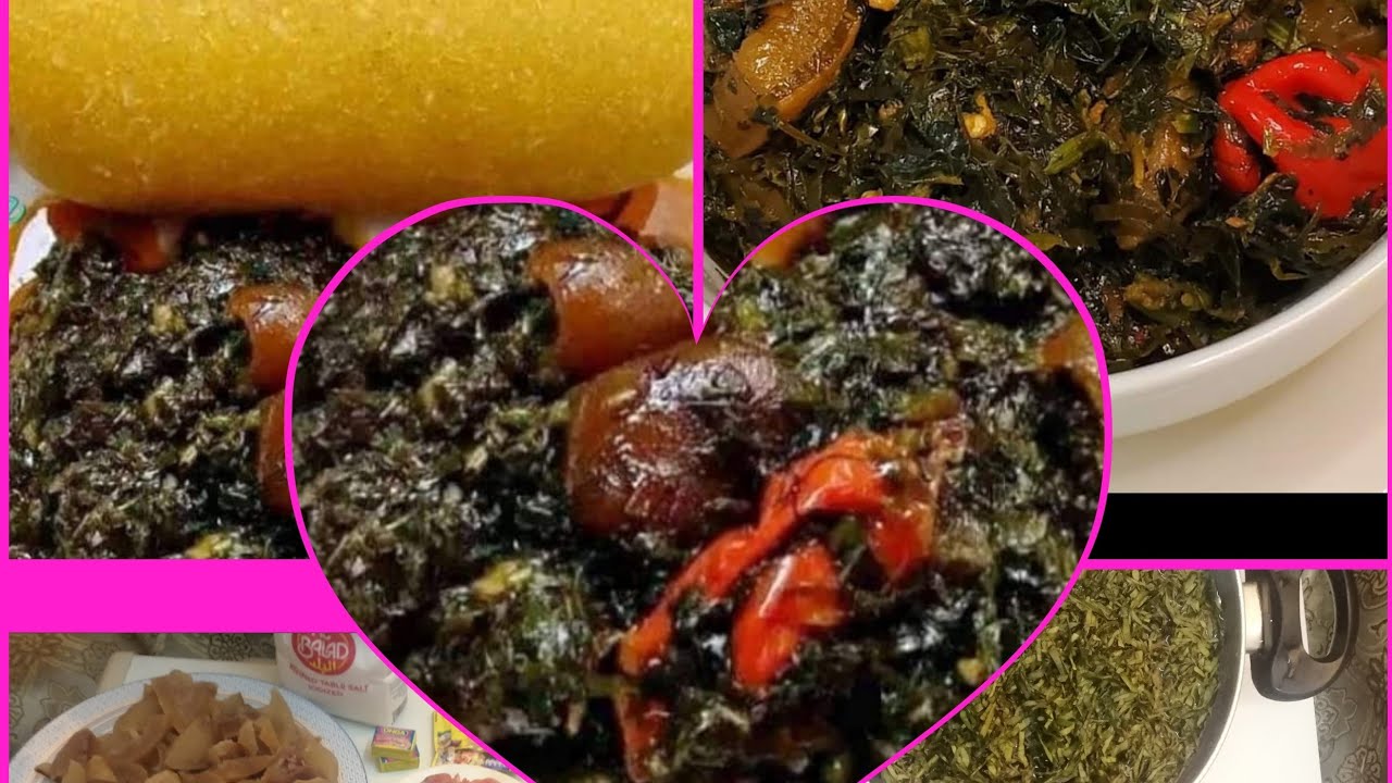 How to cook Eru Step by Step#Cameroonian traditional meal# Eru/garri ...
