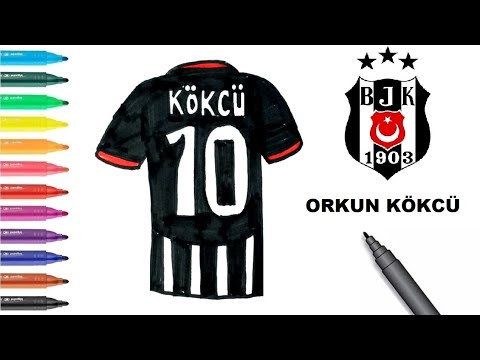 Kolay Beşiktaş Orkuk Kökçü Forma Çizimi I Kolay BJK Forma Çizimi