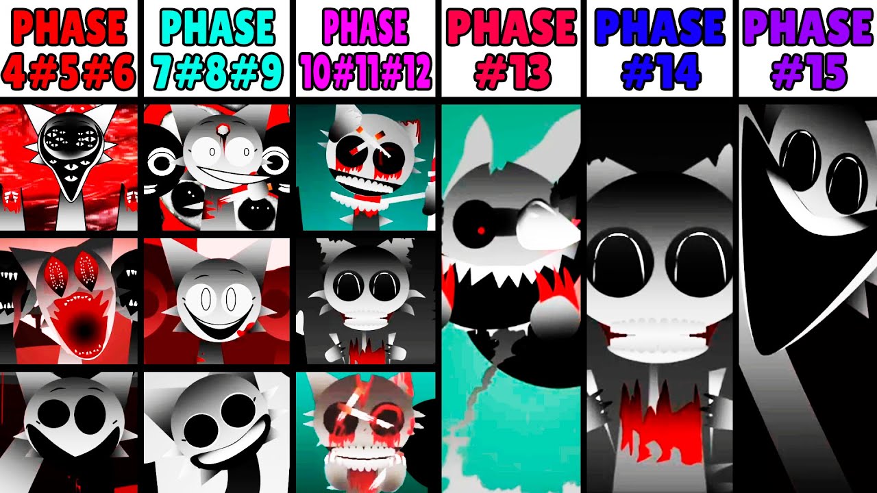 Phase 4 VS Phase 5 VS Phase 6-7 VS Phase 8 VS Phase 9 VS Phase 10-13-15 ...