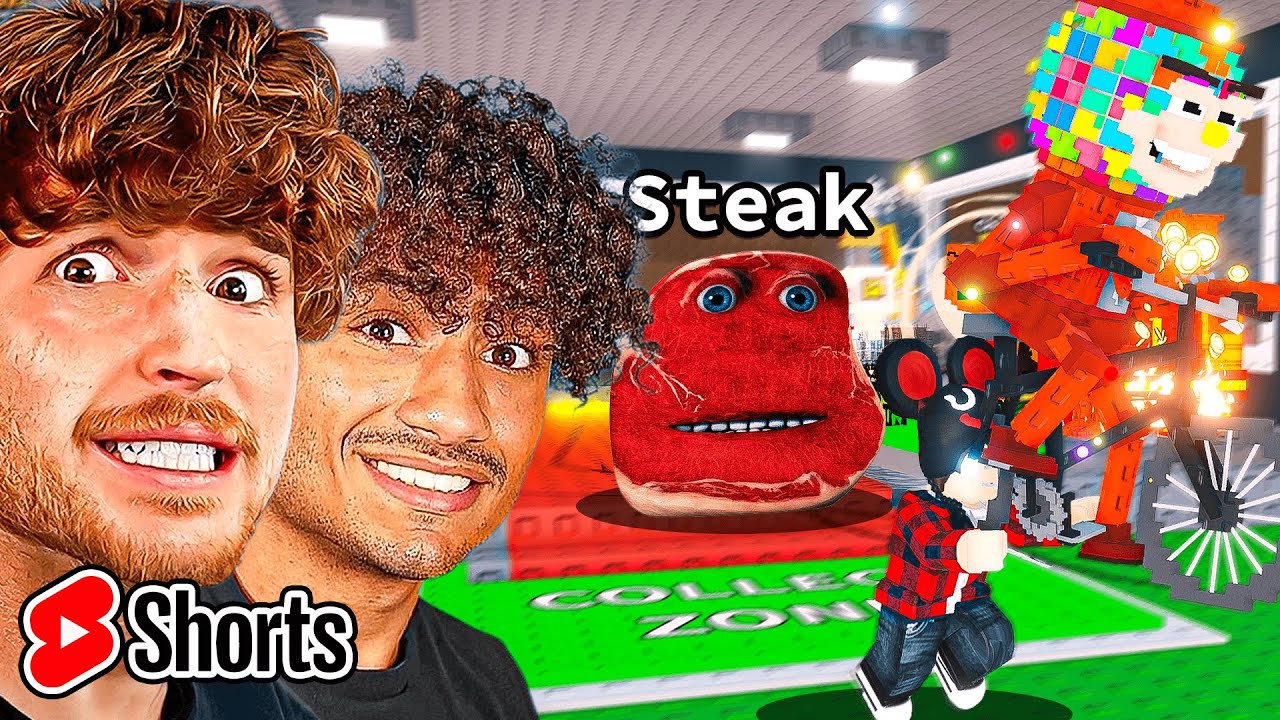 fighting caylus, foltyn, and steak in roblox #shorts - YouTube