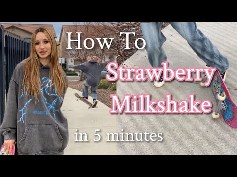 How to Strawberry Milkshake Skate Trick |Beginner Friendly In ONLY 5 ...
