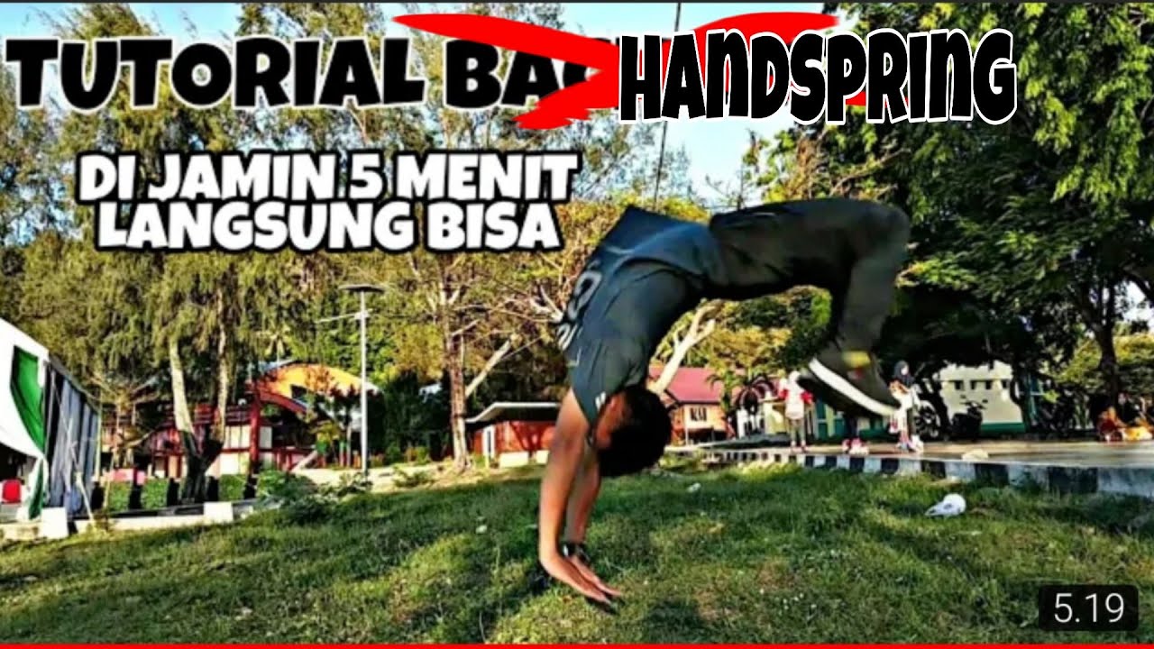TUTORIAL HAND SPRING ( SALTO BELAKANG PAKE TANGAN ), D JAMIN ABIS ...