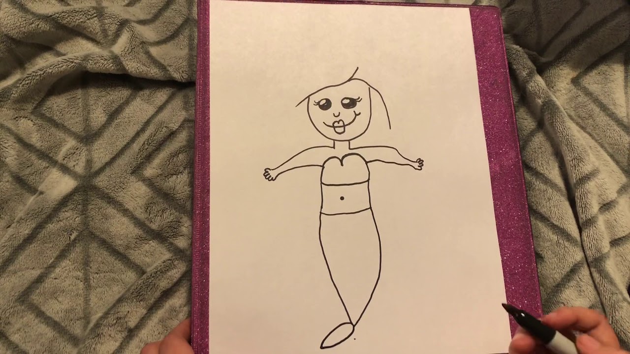 How to draw a mermaid 🧜‍♀️ - YouTube