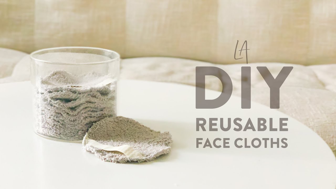 How I made reusable face cloths at home - YouTube
