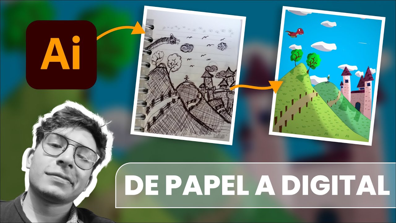 Ilustración digital: como digitalizar un dibujo de lápiz a vector ...