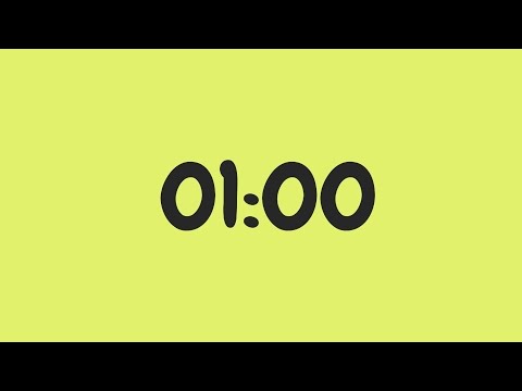 1 Minute Timer with Alarm Sound. - YouTube