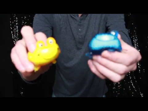ASMR Squishy Squishing, Using 3 Mics. Orbeez, Frogs, Beads & Emoji ...