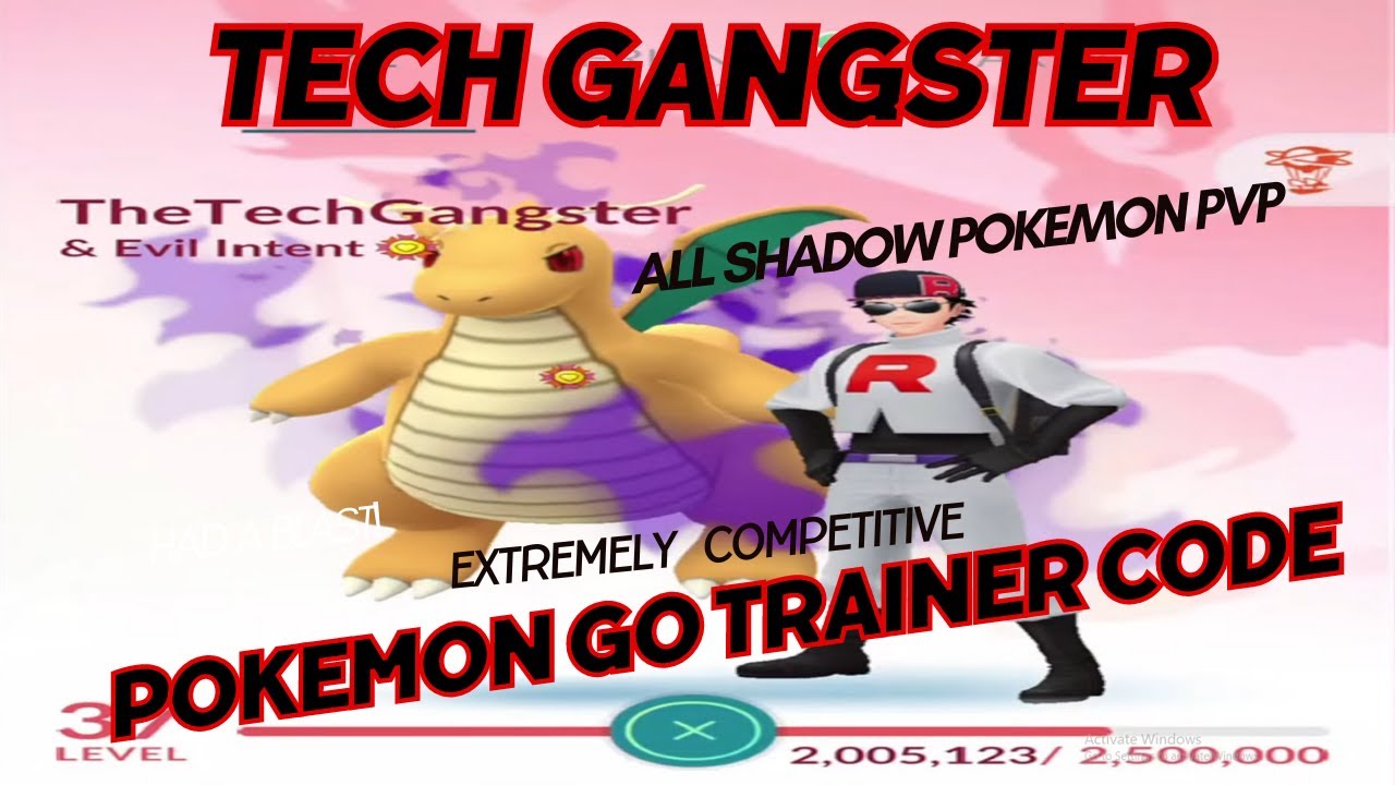 Tech Gangster Pokemon Go Trainer Code - YouTube